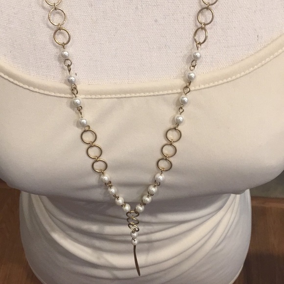 Bella Canvas | Jewelry | Nwt Canvas Gold Pearl Necklace | Poshmark